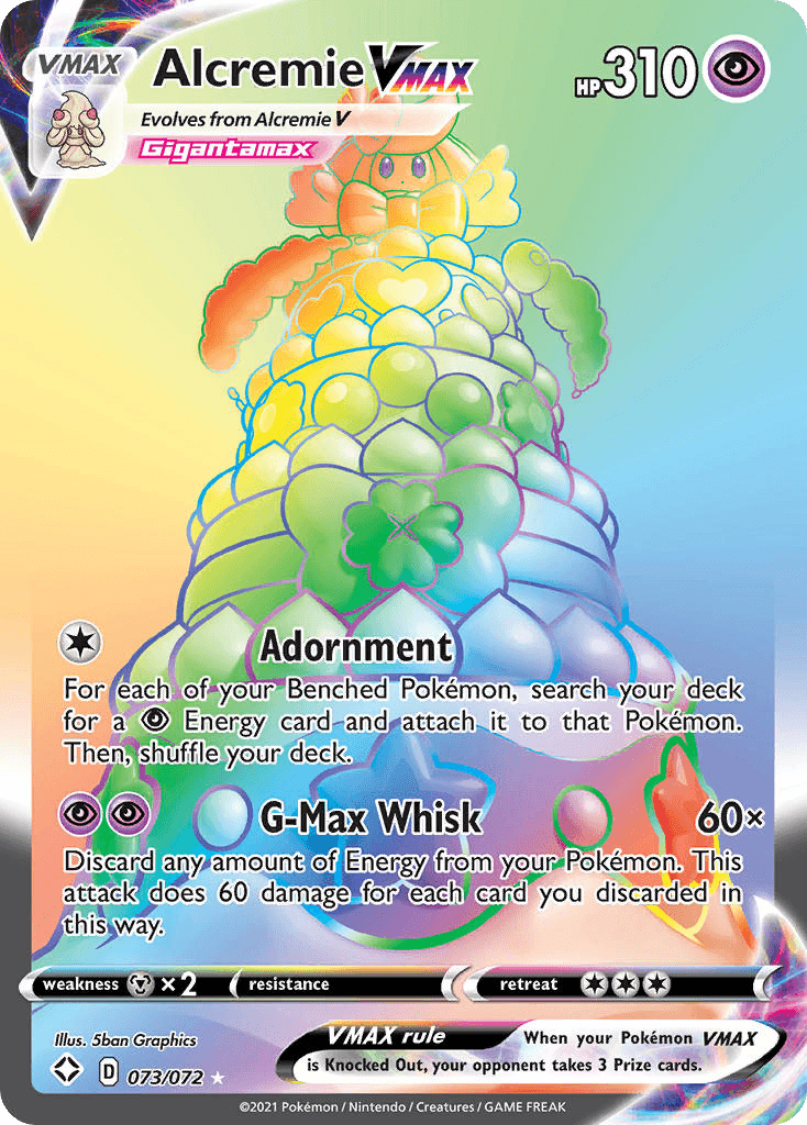 Alcremie VMAX - Shining Fates - 73/72 - Pokémon TCG Card