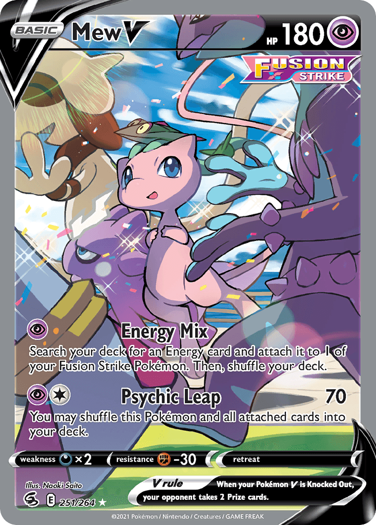 Mew V - Fusion Strike - 251/264 - Pokémon TCG Card
